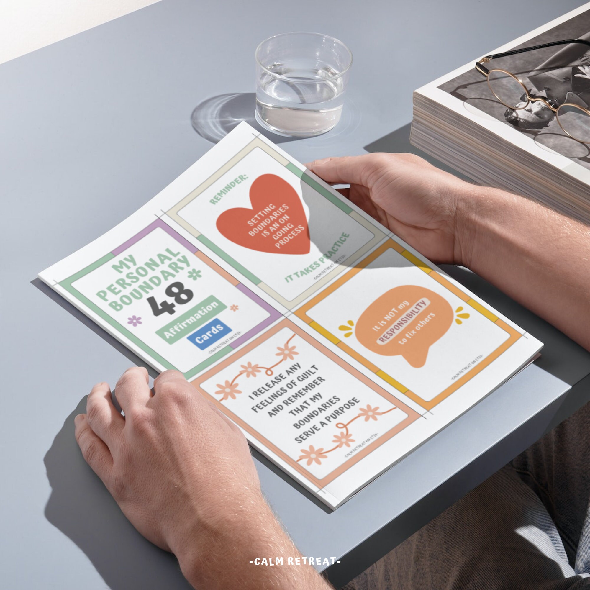 Personal Boundaries 48 Flash Cards, Setting Healthy Boundaries Cards ...