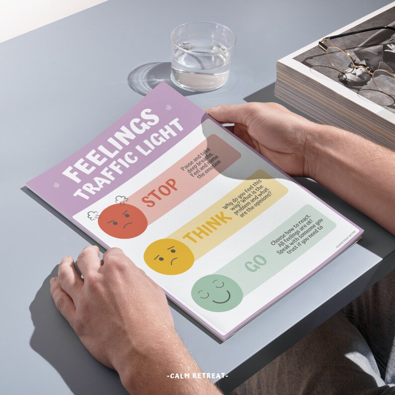 Feelings Coping Skill Handout for Kids Teens, Self Regulation Social ...