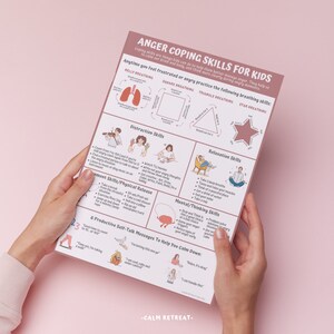 Anger Management Print, Anger Coping Skills for Kids & Teens, Anger ...