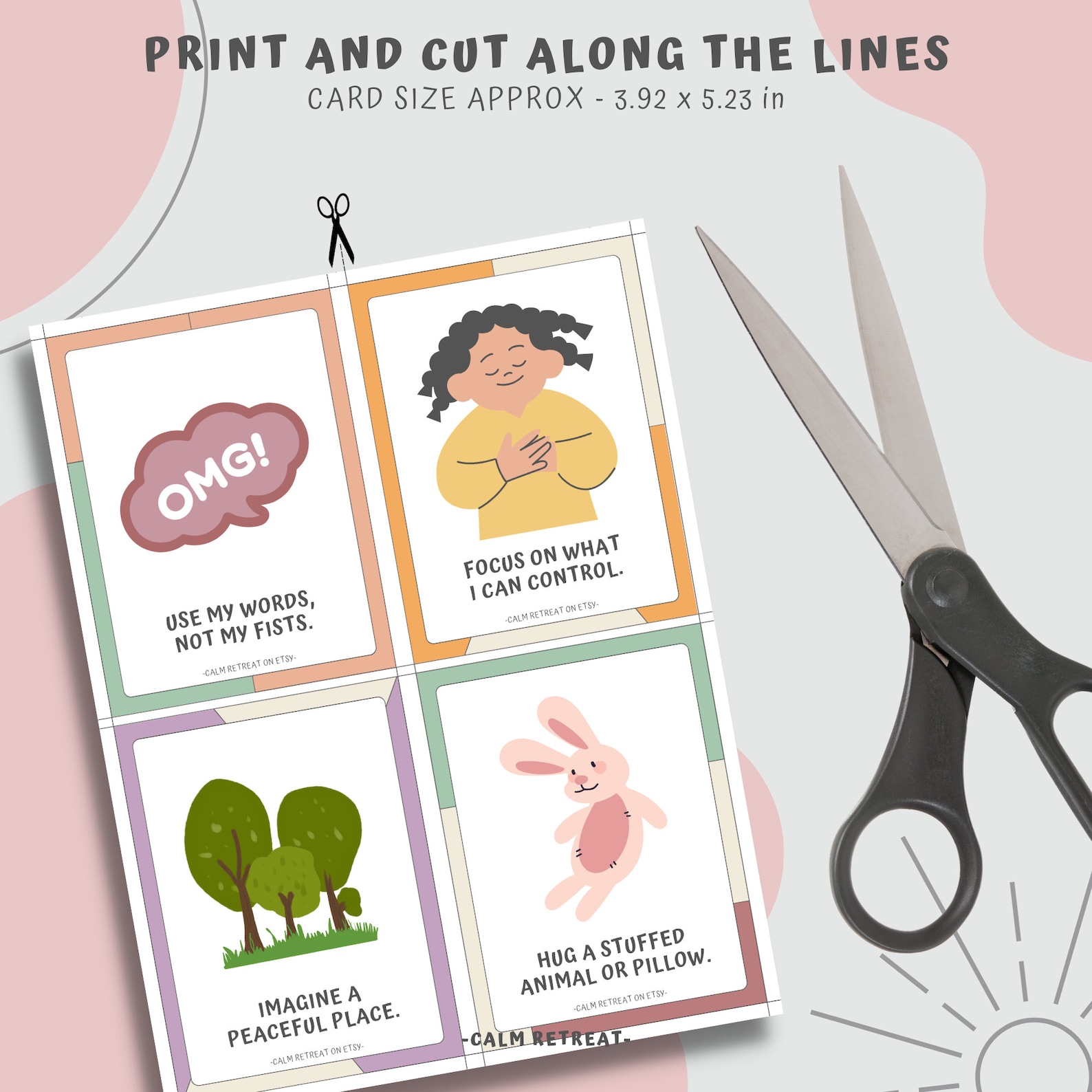 32 Anger Coping Skills Flashcards, Calming Corner, Awareness Grounding ...