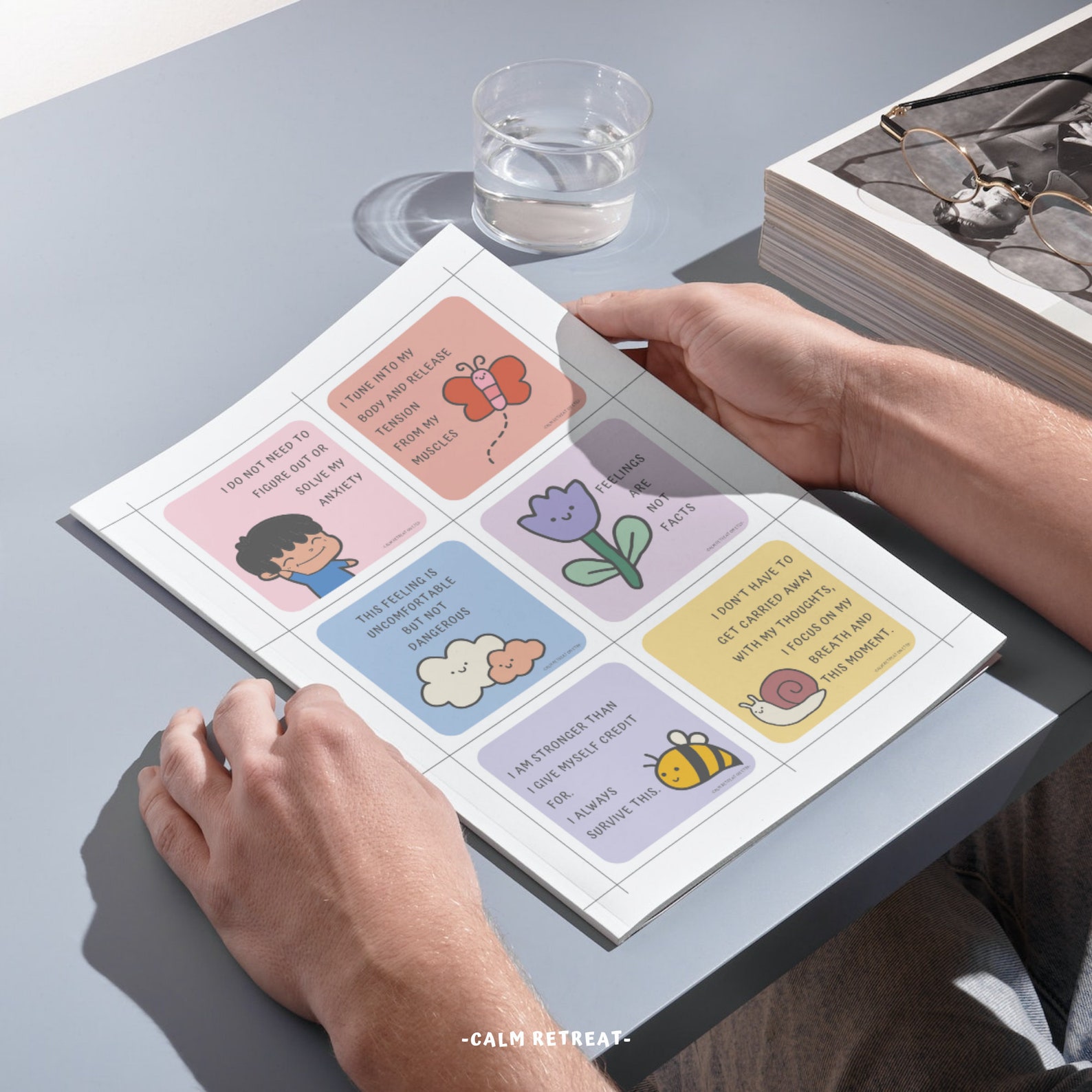 36 Anxiety Coping Statement Printable Cards, Affirmations Grounding ...