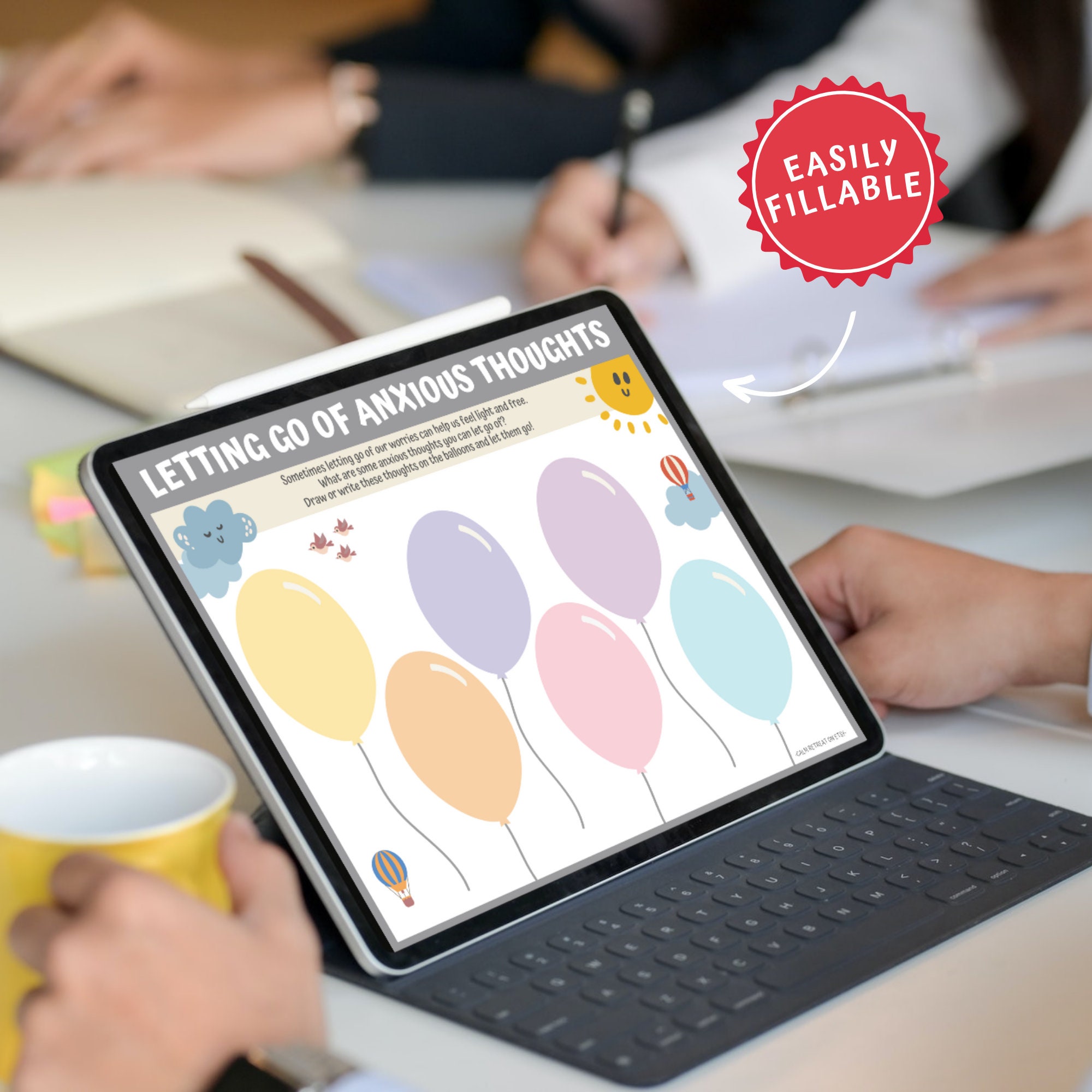 Anxiety Worksheet: Letting Go of Anxious Thoughts (digital Download) - Etsy