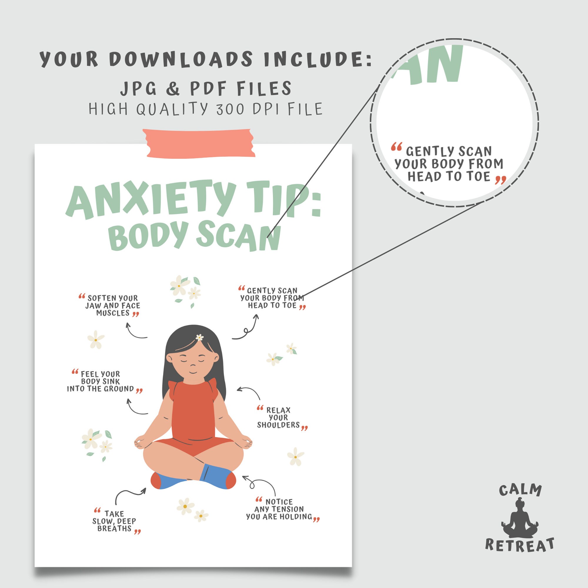 Anxiety Helpful Tips, Printable, Poster, Mental Health, Therapy ...