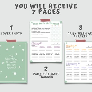 DBT Planner, DBT Skills Tracker, Mental Health Journal, Self Care ...