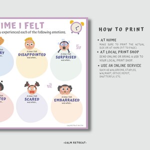 Feelings Thermometer Coping Skills Worksheets 8 PDF'S, Coping Skills ...