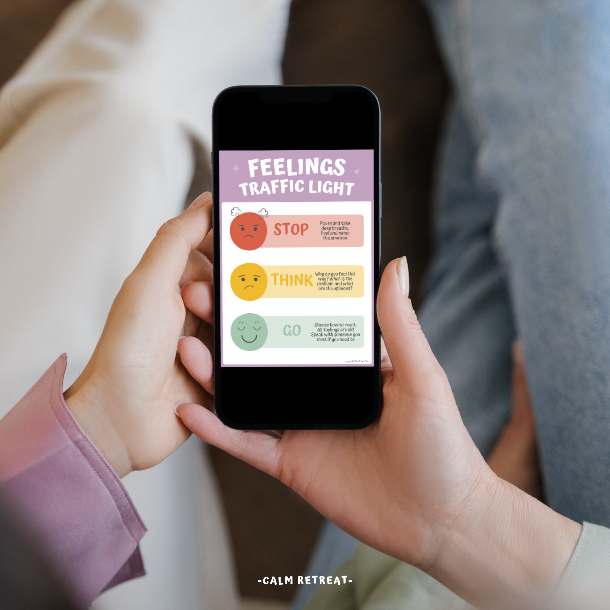 Feelings Coping Skill Handout for Kids Teens, Self Regulation Social ...