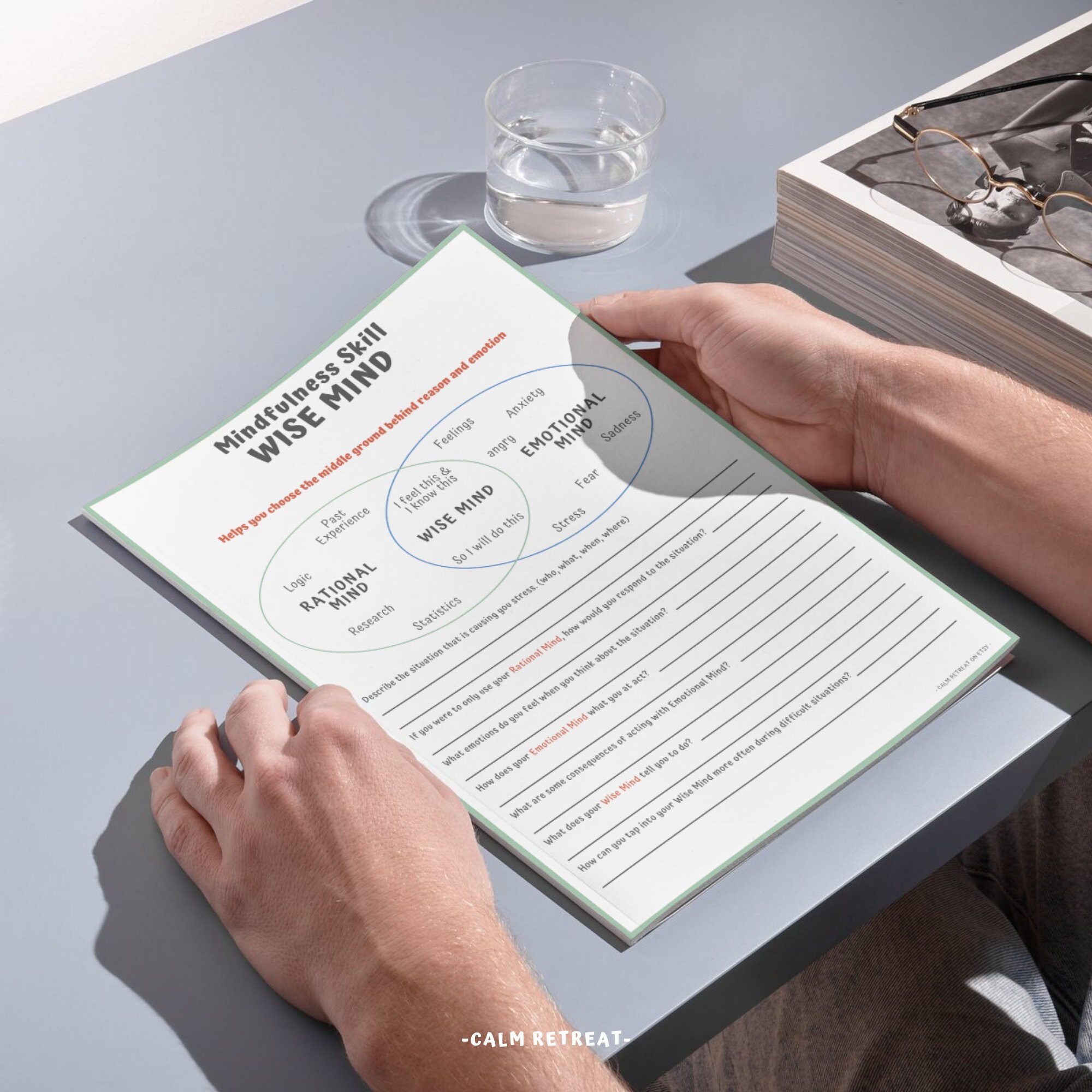 DBT Wise Mind Worksheets: Mindfulness Skills (PDF) - Etsy