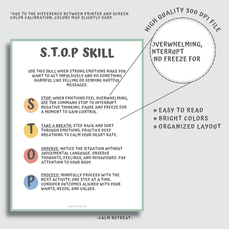 14 DBT Coping Skills Posters, Dialectical Behavior Therapy, Trauma ...