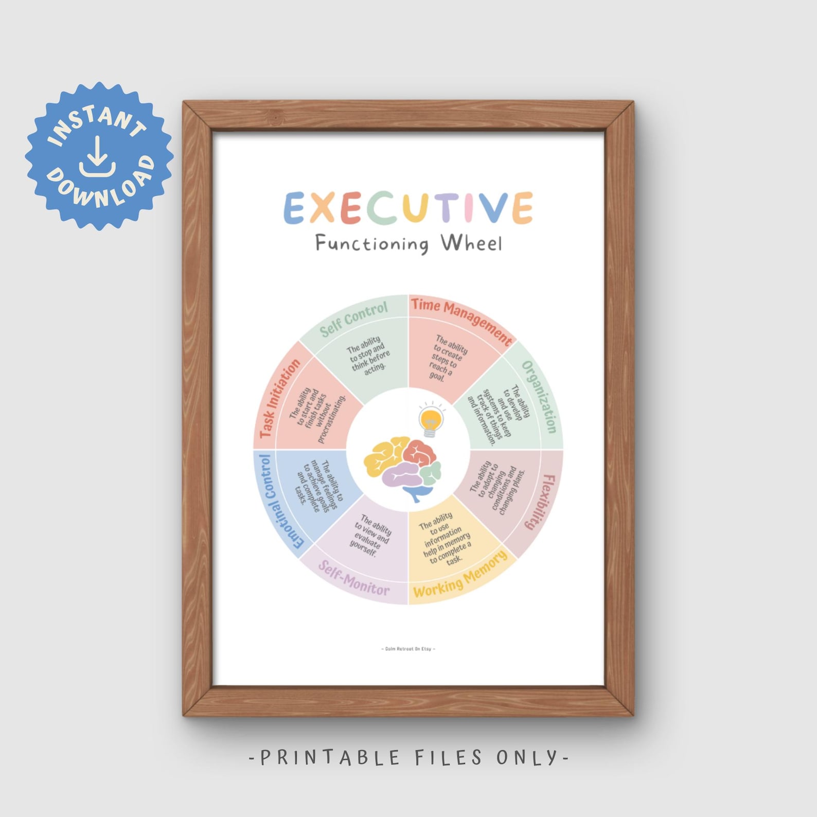 Executive Functioning Wheel, Executive Function, Self Regulation ...