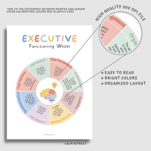 Executive Functioning Wheel, Executive Function, Self Regulation ...