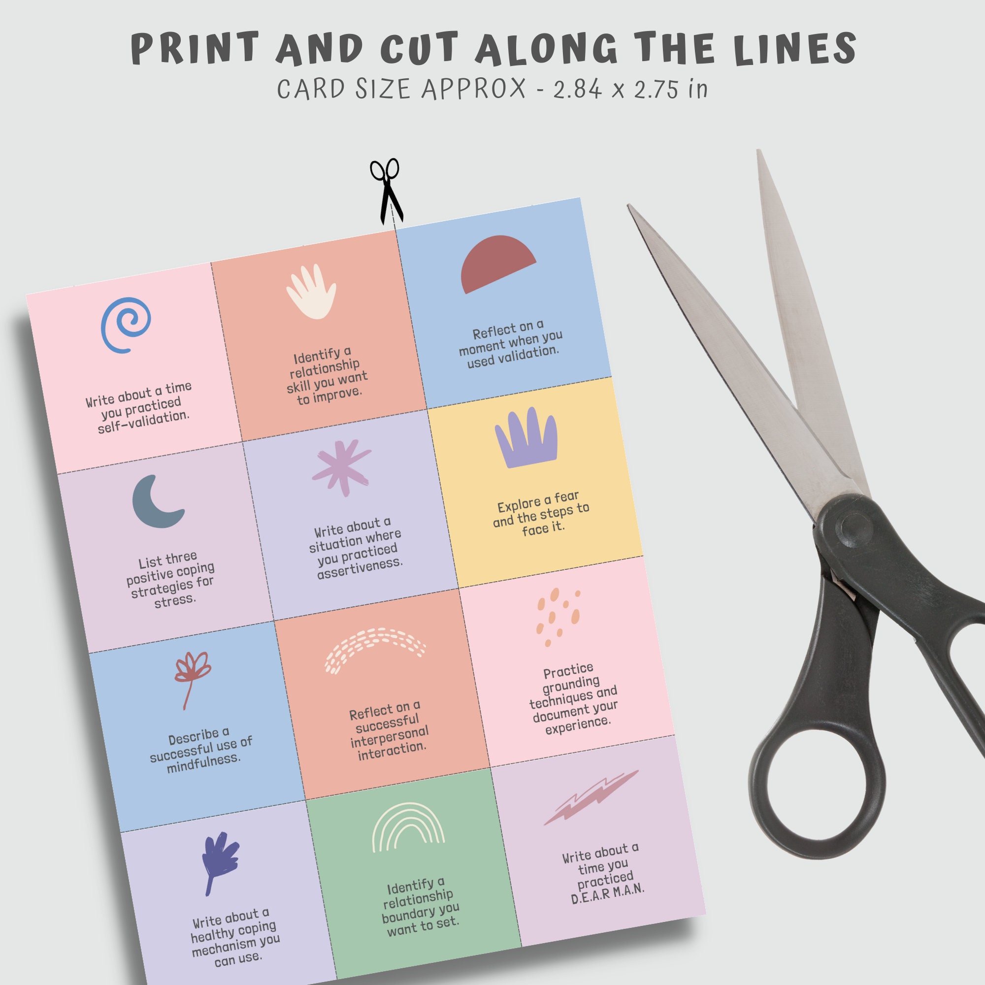 DBT Journal Prompts, Emotional Regulation, Mindfulness, Distress ...