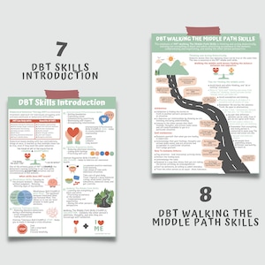 DBT Coping Skills Handouts Bundle: Mental Health, Anxiety Relief ...