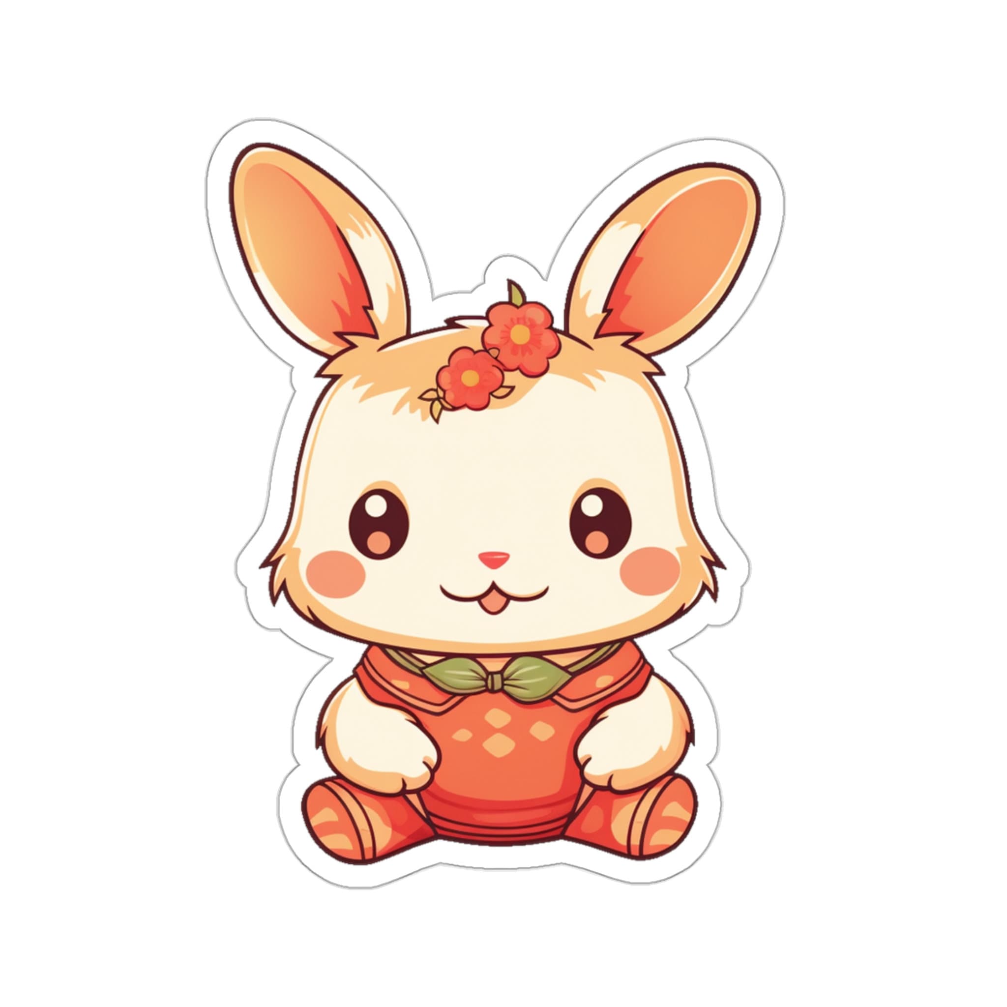 Kawaii Sticker of a Chinese Zodiac Rabbit - Lunar New Year Rabbit ...