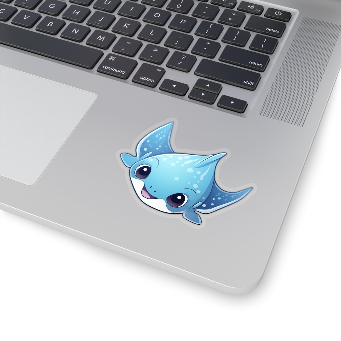 Kawaii Manta Ray Sticker Cute Ocean Creature Decal Underwater Creature ...