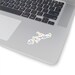 Okinawa Island Outline With Bingata Print Inlay Vinyl Sticker - Laptop ...