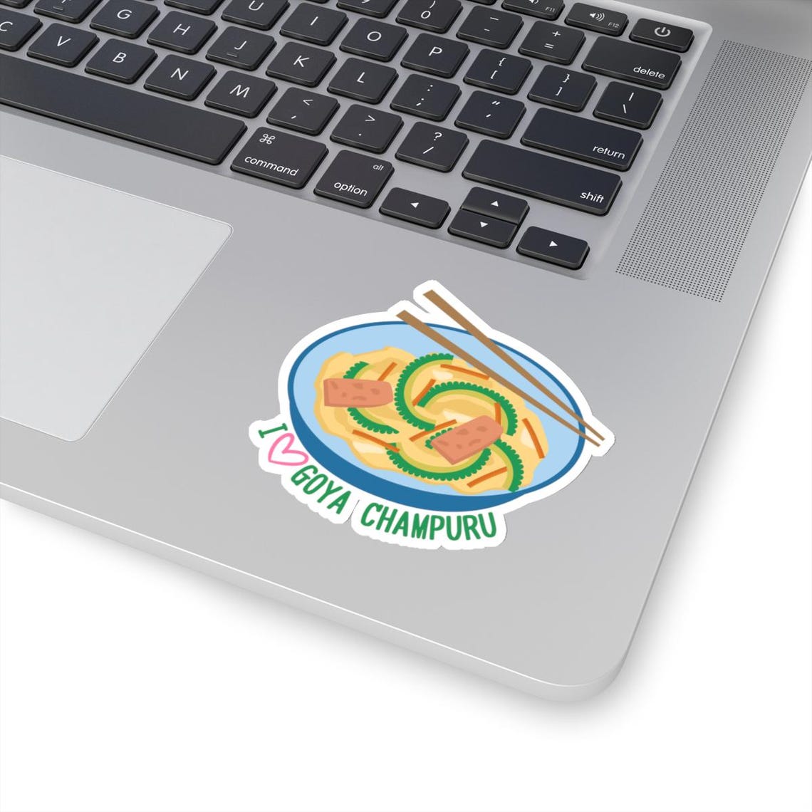 Goya Champuru Love Vinyl Sticker - I Love Goya Champuru English ...