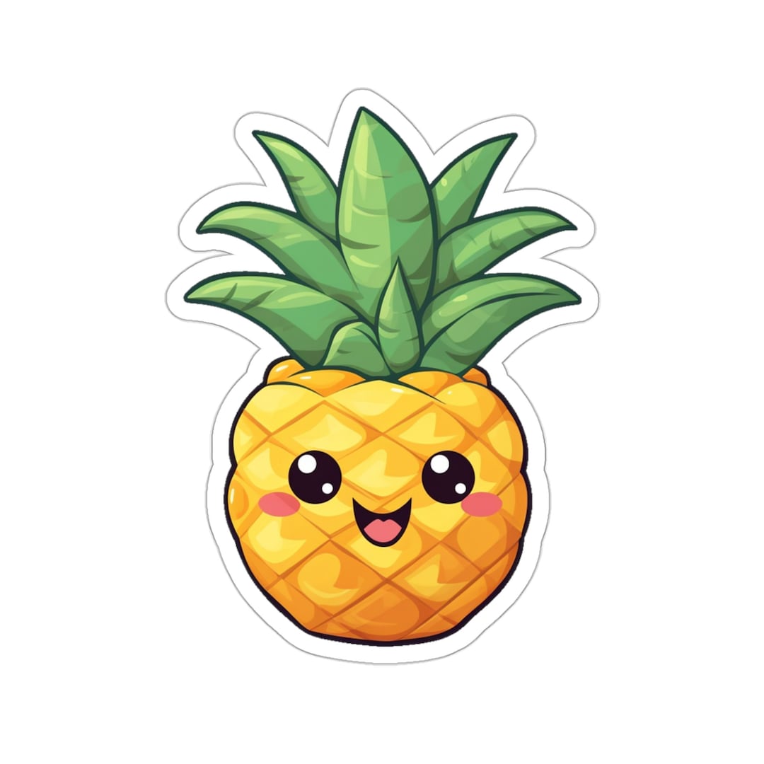 Autocollant Kawaii Ananas Décalque de Fruits Tropicaux - Etsy France