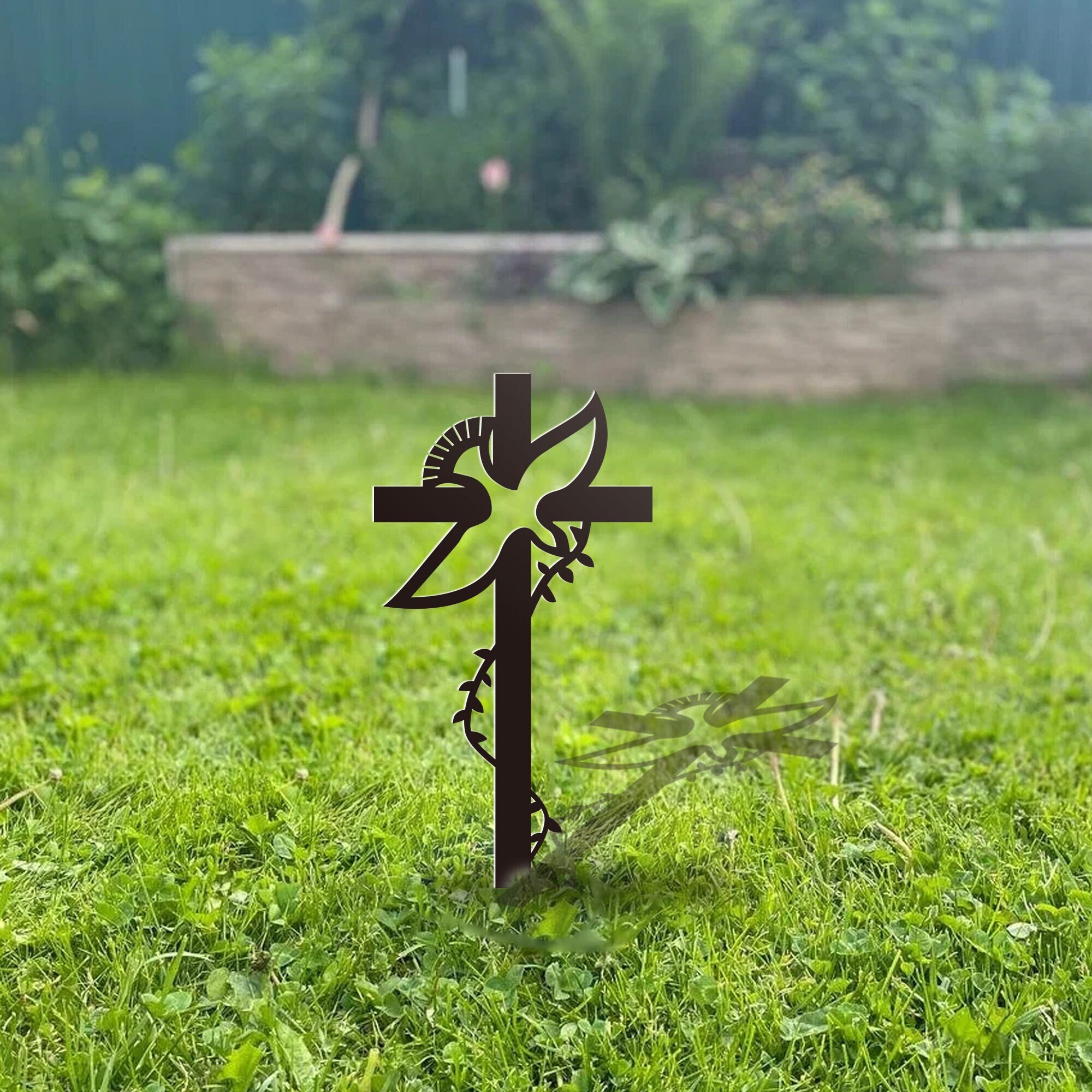 Metal Crucifix Outdoor Art Decor, Cross Garden Decor Art,cross Garden ...