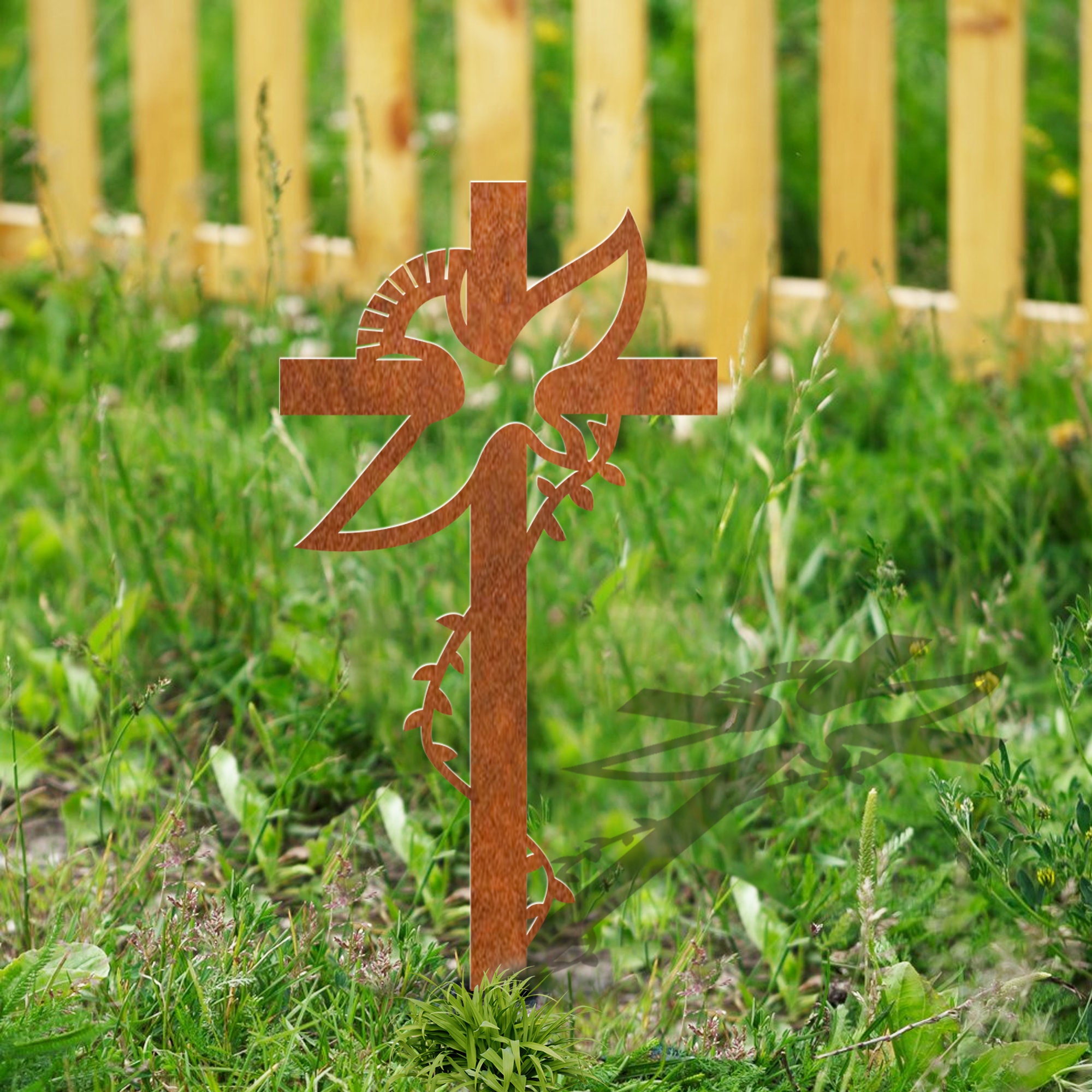 Metal Crucifix Outdoor Art Decor, Cross Garden Decor Art,cross Garden ...