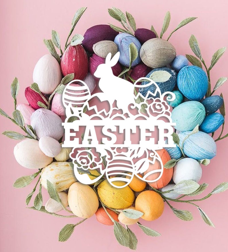 Metal Happy Easter Sign Decor, Easter Home Decor, Happy Easter Metal ...