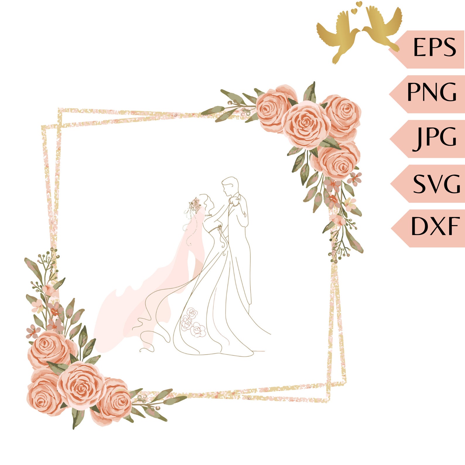 Just Married| Couple Svg Designs| Marriage SVG| Wedding Svg Bundle ...