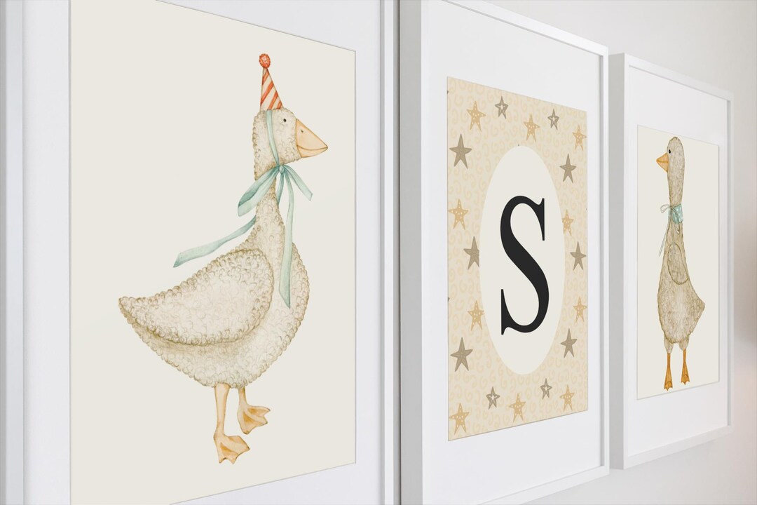 Personalized Silly Wall Art Setadorable Silly Trio Printssilly Wall Art ...