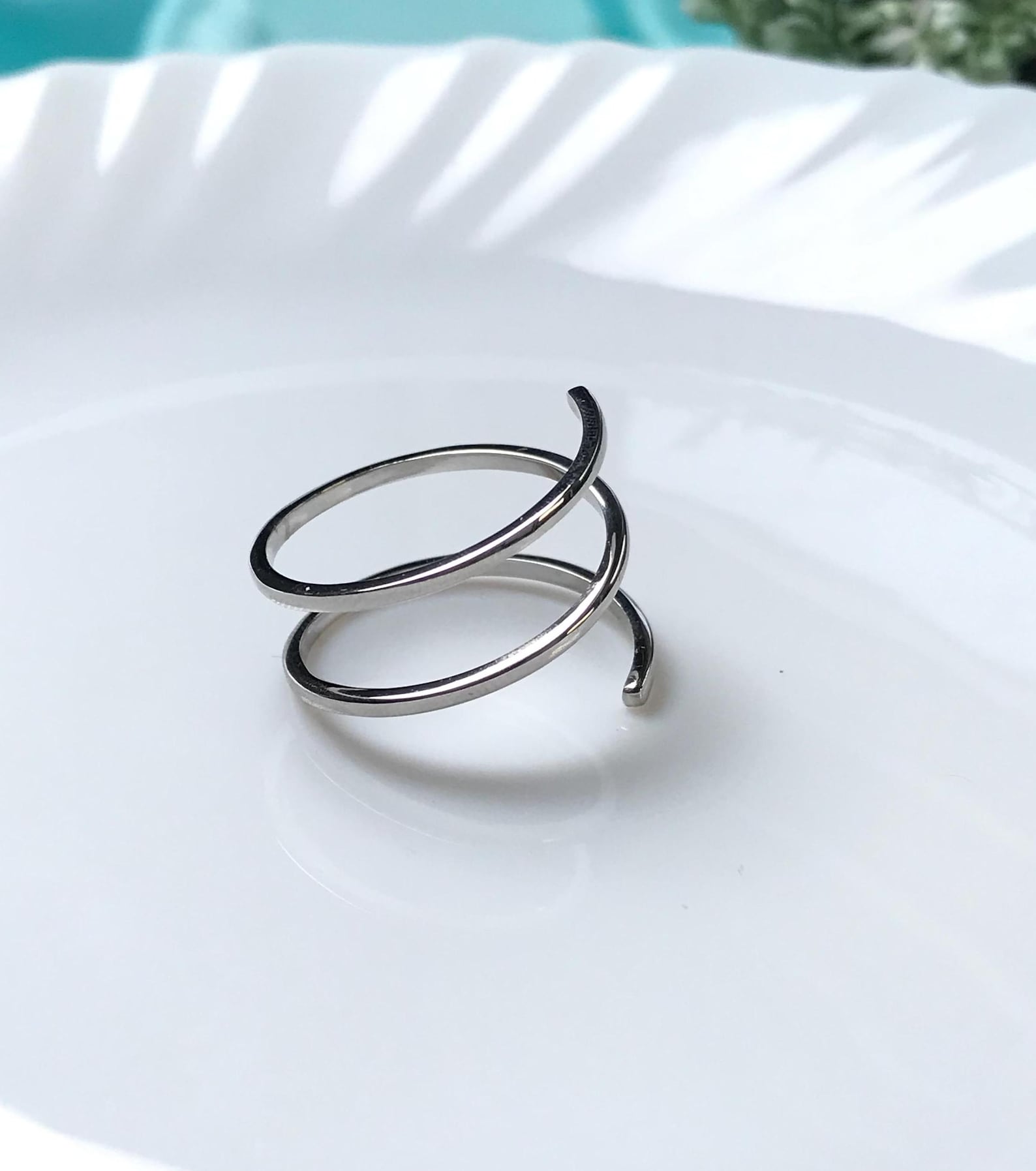 Spiral Ring, Gold Filled Spiral Ring, 925 Sterling Silver, Thic Coil ...