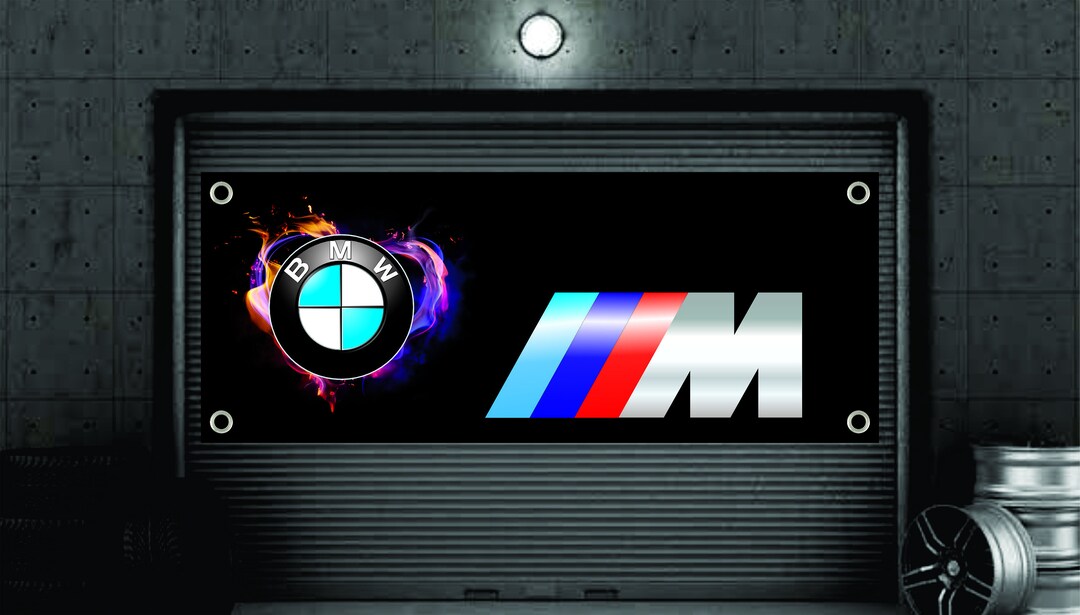 Bmw Logo Banner Vinyl Garage Signoffice or - Etsy