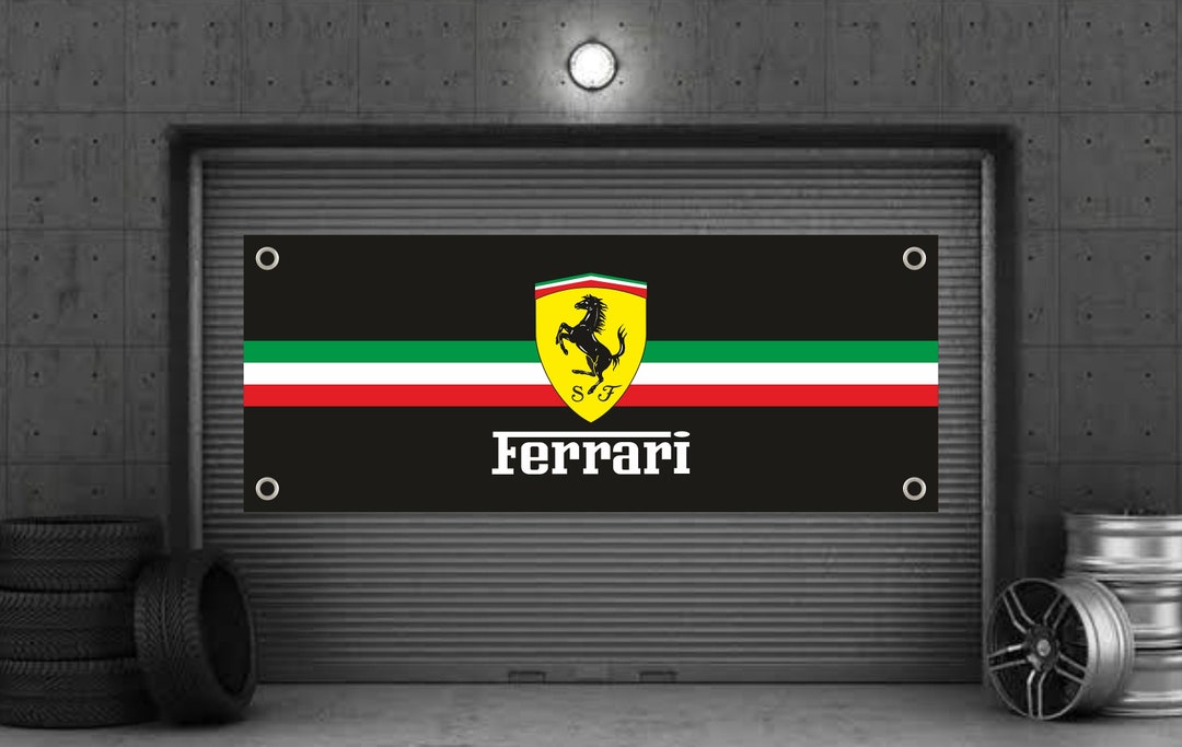 Ferrari Logo Banner Vinyl Garage Signoffice or - Etsy