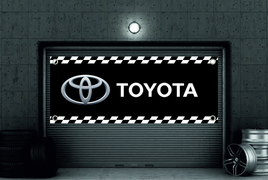 Toyota Logo Banner Vinyl Garage Sign,office or Showroom,flag,racing ...