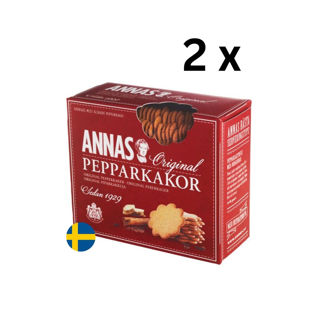 2 Boxes of Swedish Ginger Bread Cookies, Pepparkakor, Scandinavian ...
