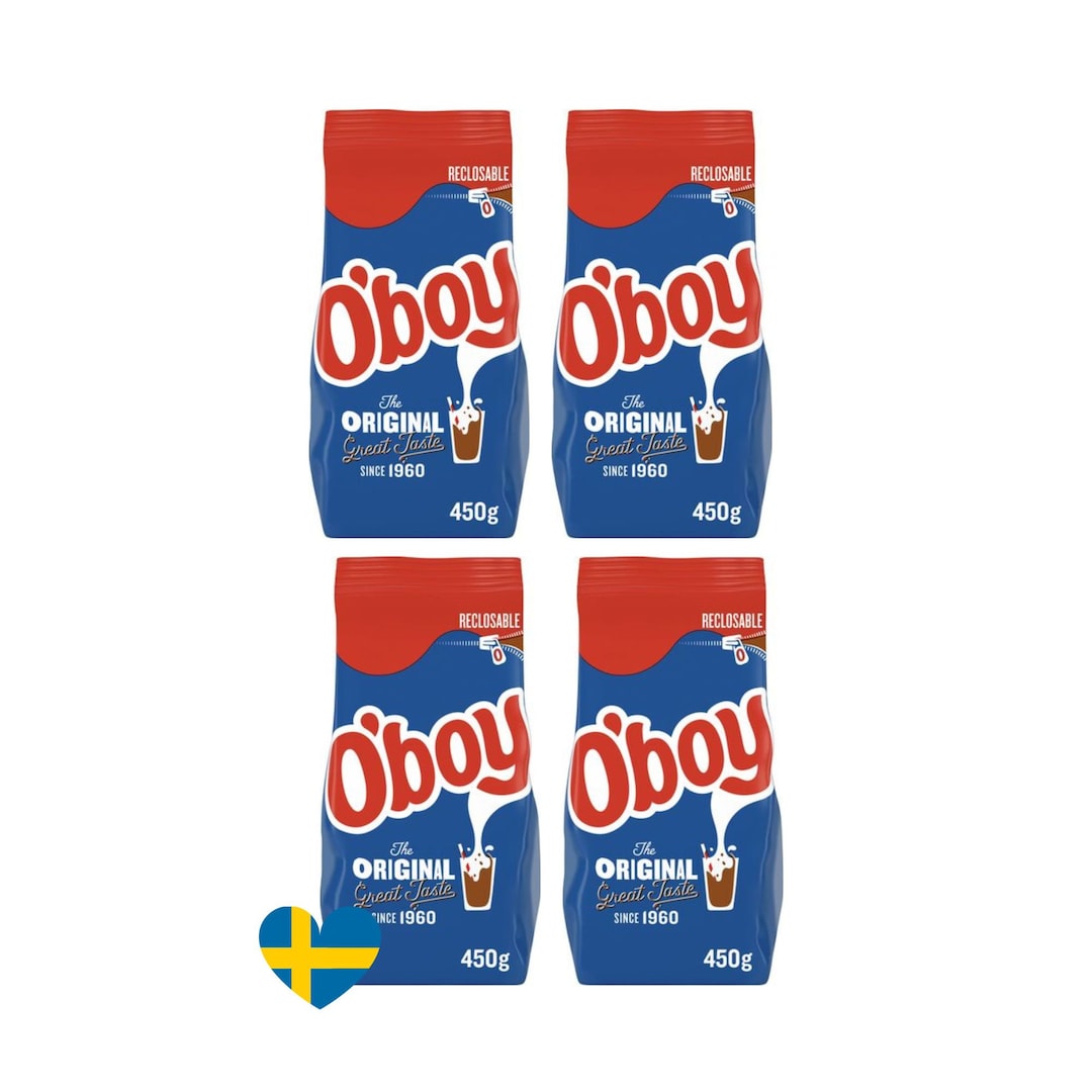 4 Bags of Swedish O'boy, Cocoa Powder Mix, Oboy, Hot Chocolate, Fika ...