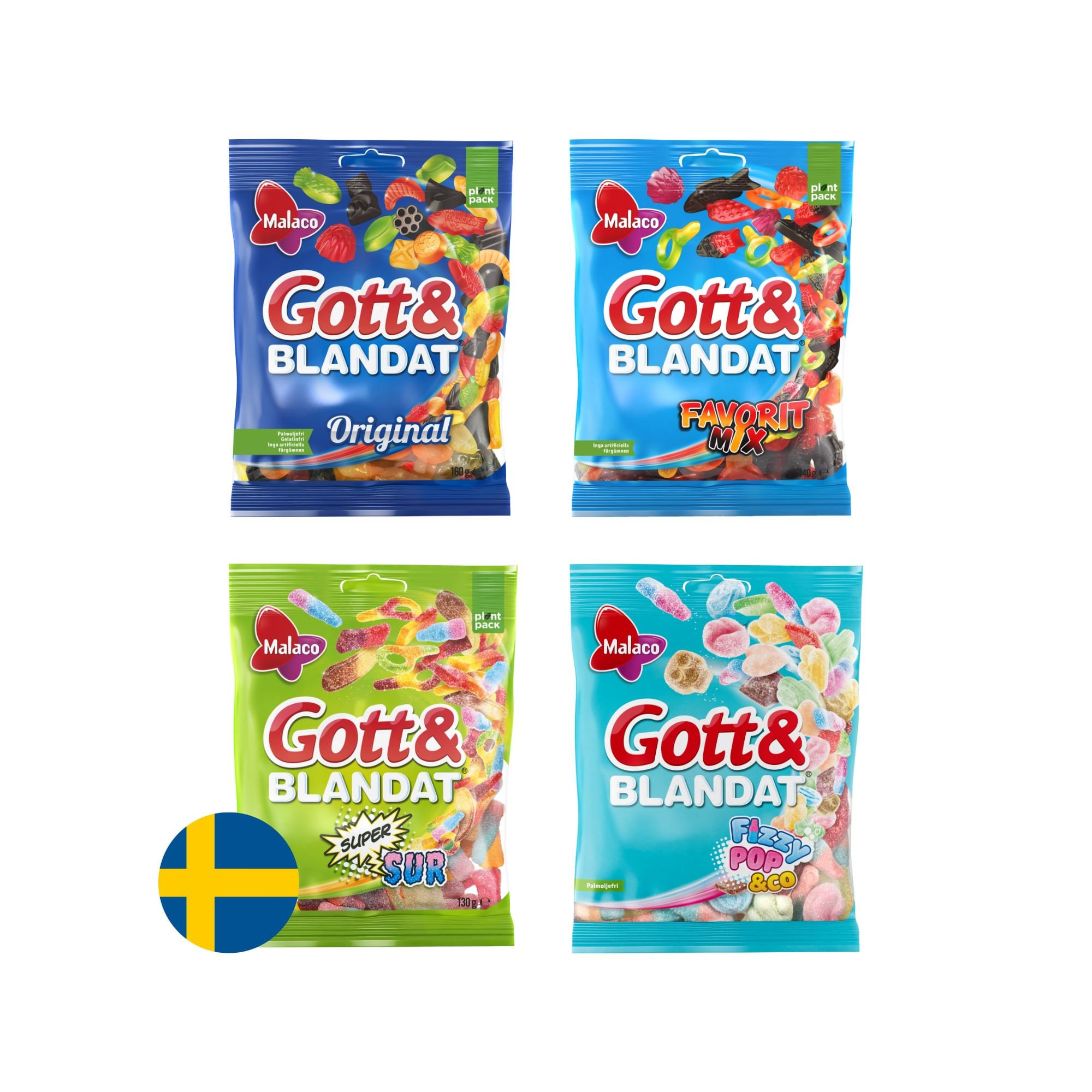 Swedish Candy, Malaco Gott Och Blandat, Fizzypop, Original, Gott ...