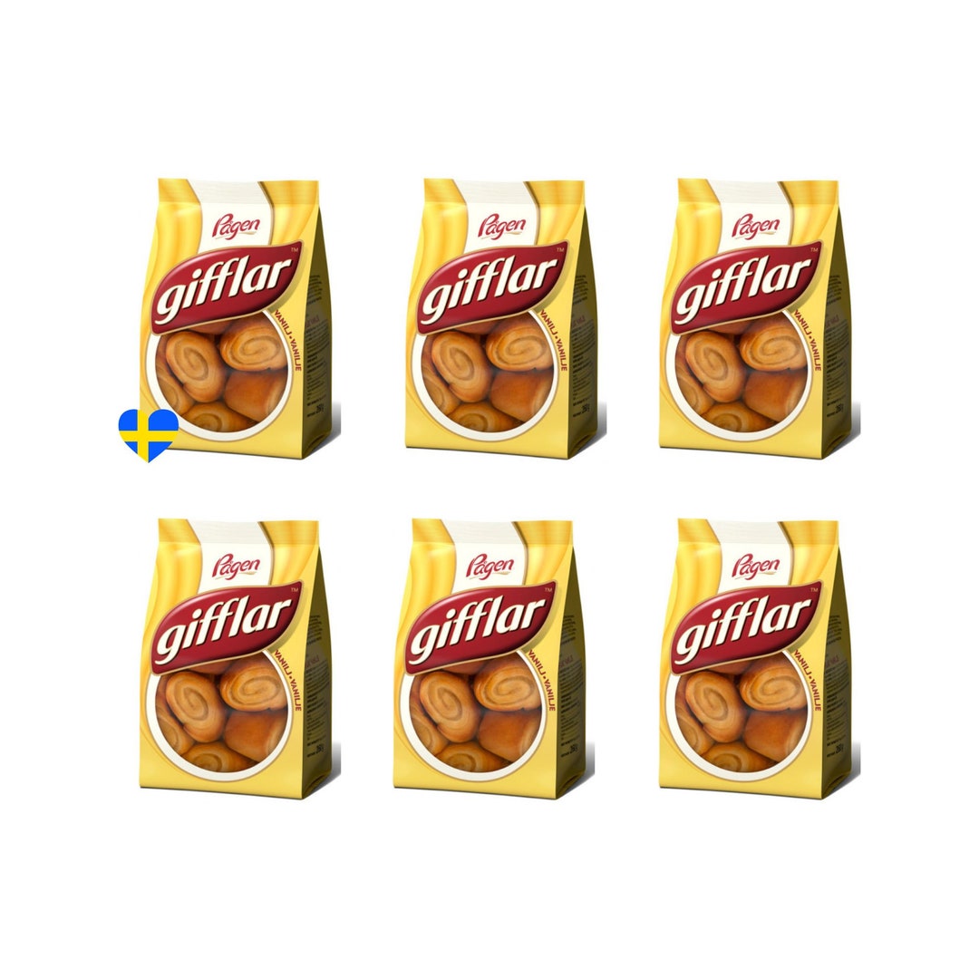 6 Bags Gifflar Vanilla Pågen Buns Vanilla Flavour Vanilla - Etsy