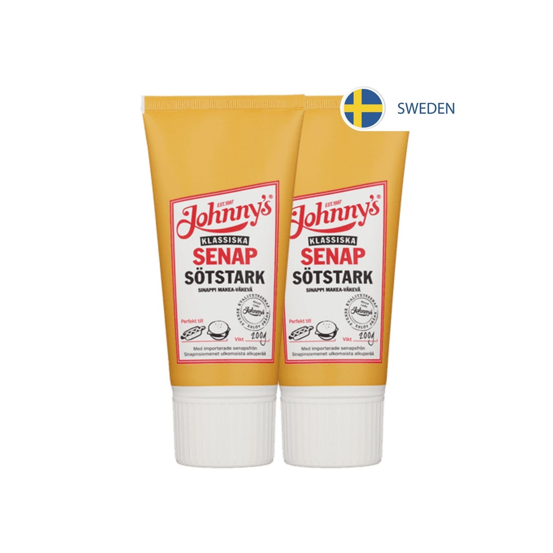 2 Tubes Swedish Sweet and Strong Mustard, A Classic Christmas Condiment ...