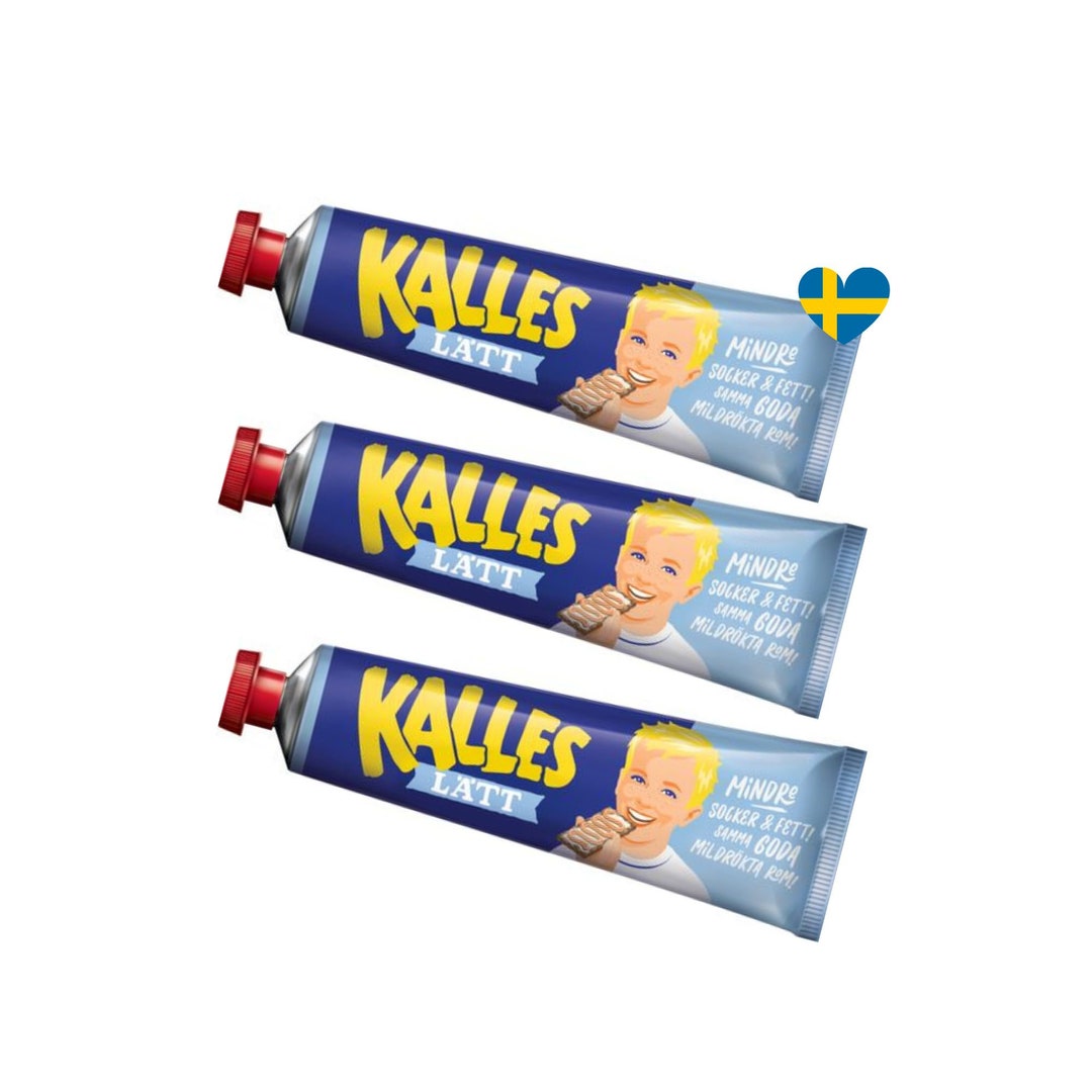 3 Tubes Swedish Kalles Kaviar Light, Smoked Cod Roe Spread, Made in ...