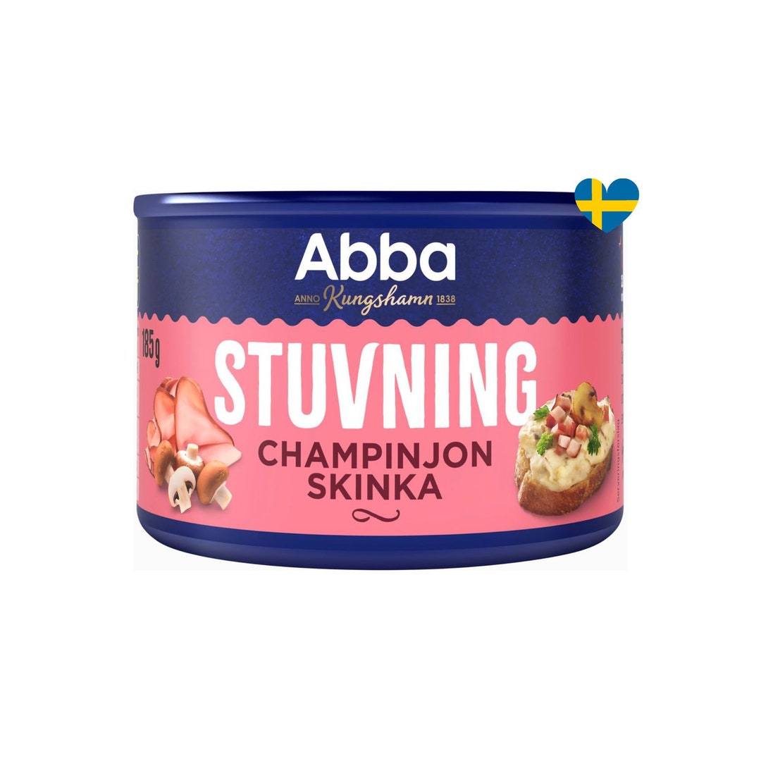 Canned Mushroom Ham Stew, Stuvning Champinjoner Skinka, Abba 185g 6.5 ...