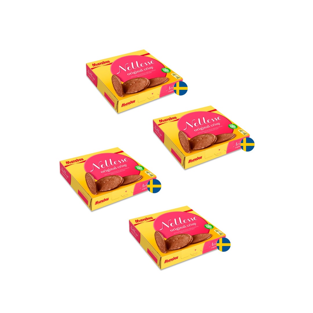 4 Marabou Noblesse Original Chocolate Boxes, Swedish Milk Chocolate ...