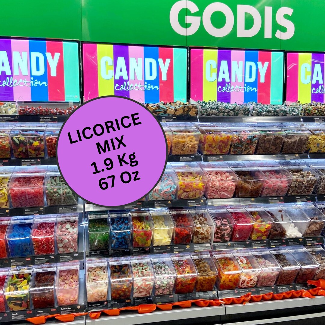 Mixed Licorice Swedish Loose Candy, Liquorice, Lakrits From Sweden ...