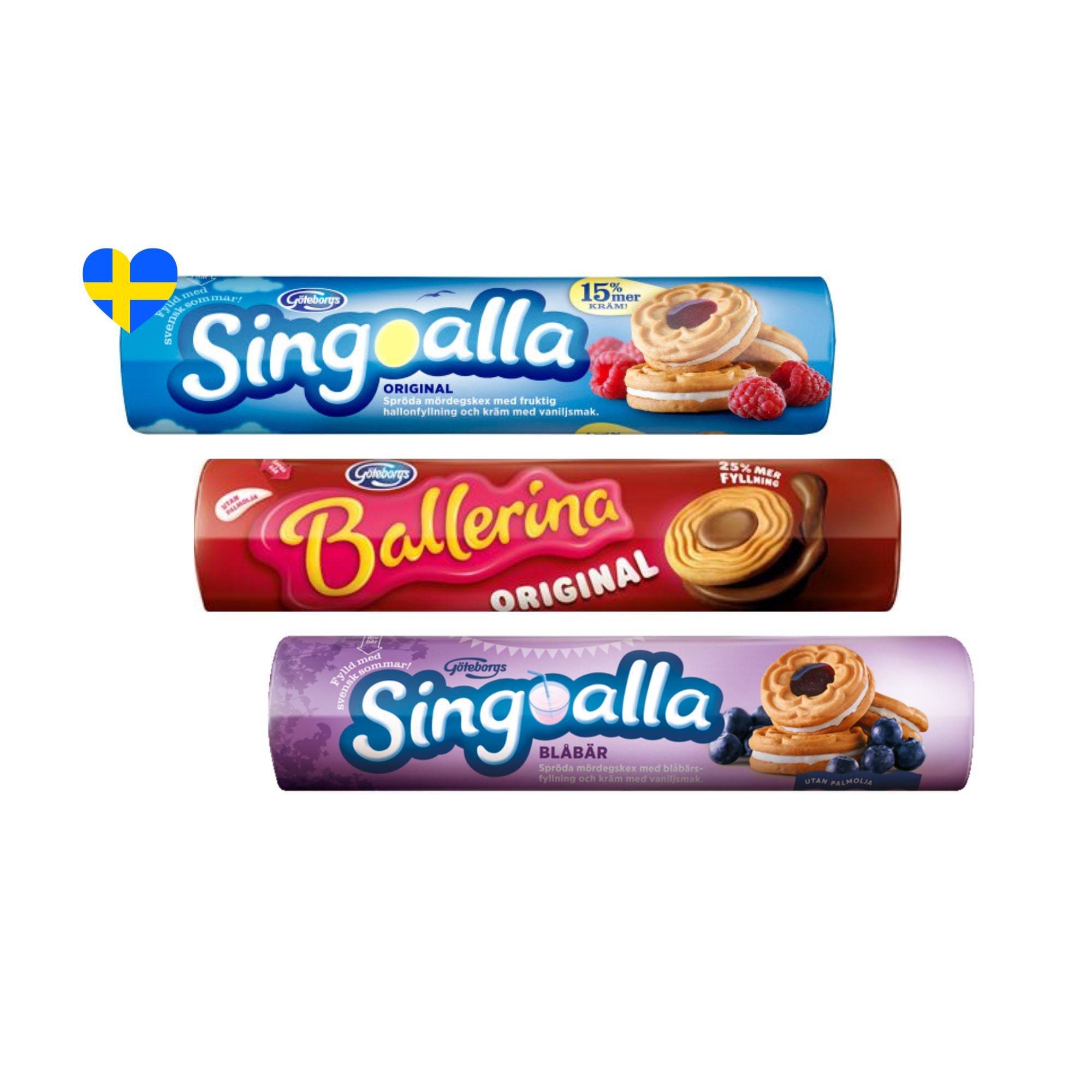 3 Rolls Göteborgskex Singoalla, Ballerina Cookies, Swedish Göteborgs ...