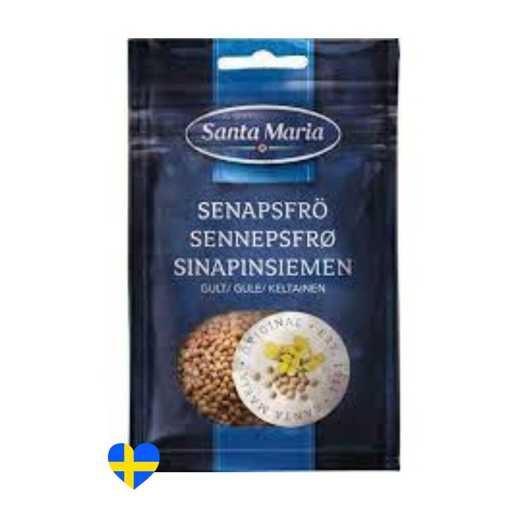Yellow Mustard Seeds, Senapsfrö Gula, Mustard Seeds Whole for Pickling ...