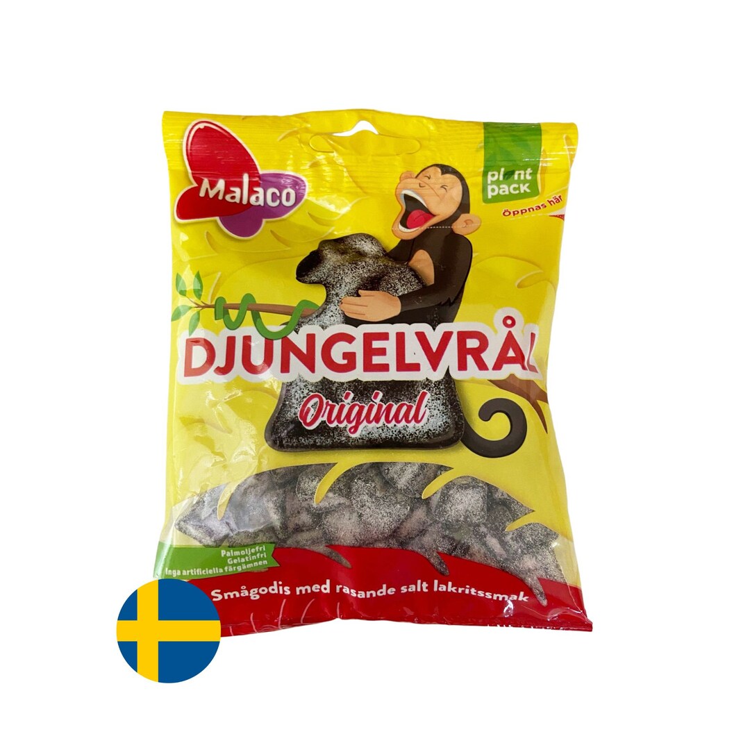 Swedish Candy, Salt Licorice Djungelvrål, Swedish Liquorice Candy ...