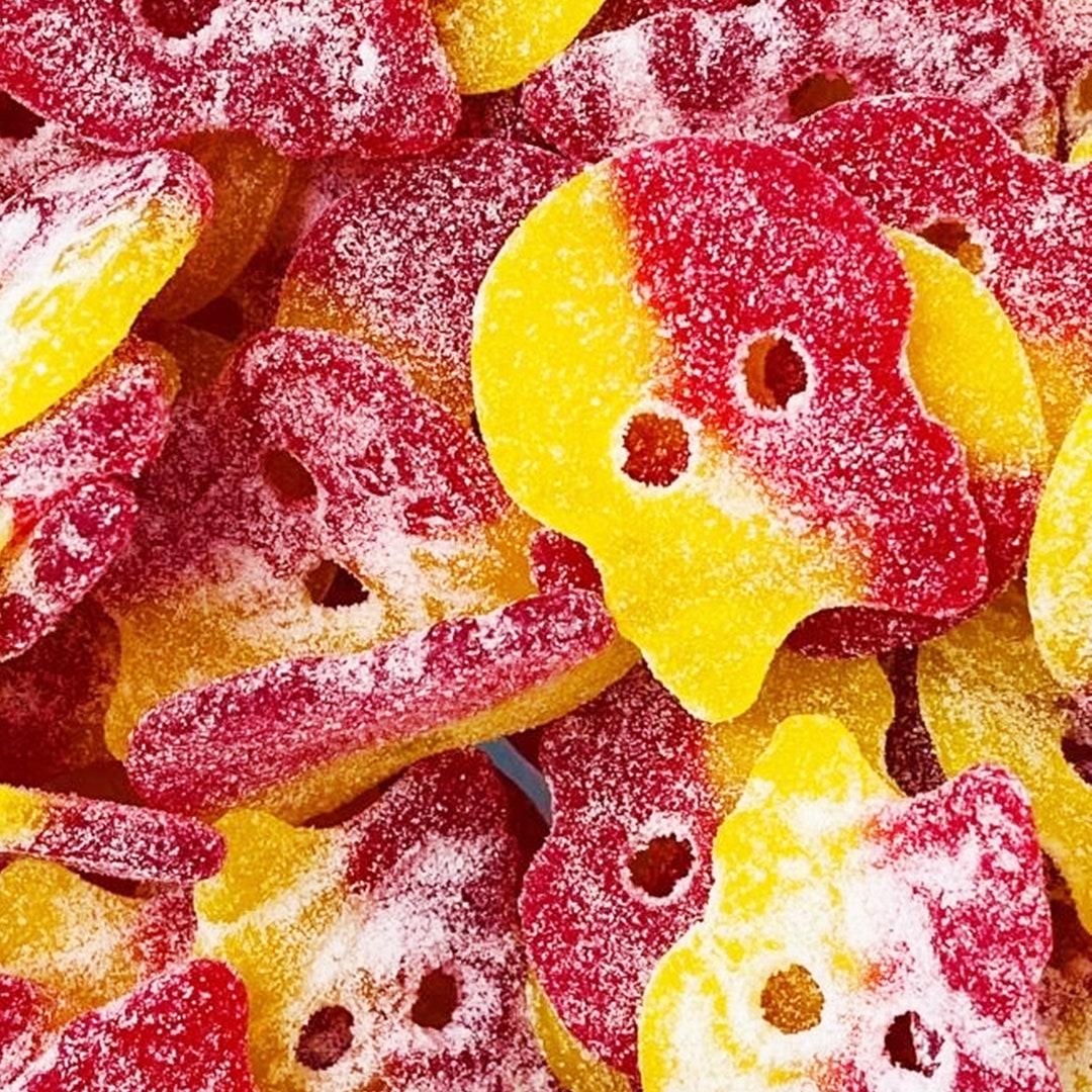 Bubs Giant Sour Skulls, Sour Jelly Candy, Swedish Candy Bubs, Bubs Cola ...