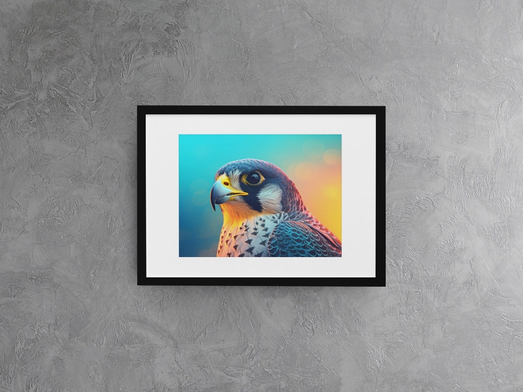 Printable Falcon V3 Wall Art Photos Animal Lover Decor Nature Inspired ...