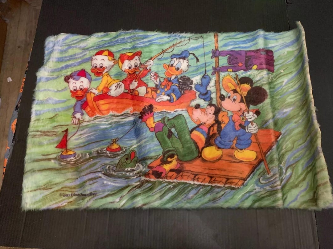Vintage 1960's Walt Disney Productions Mickey Mouse Donald Goofy Mat ...