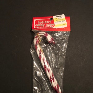 Vintage Commodore Holiday Candy Cane Decorations Made in Taiwan R.O.C ...