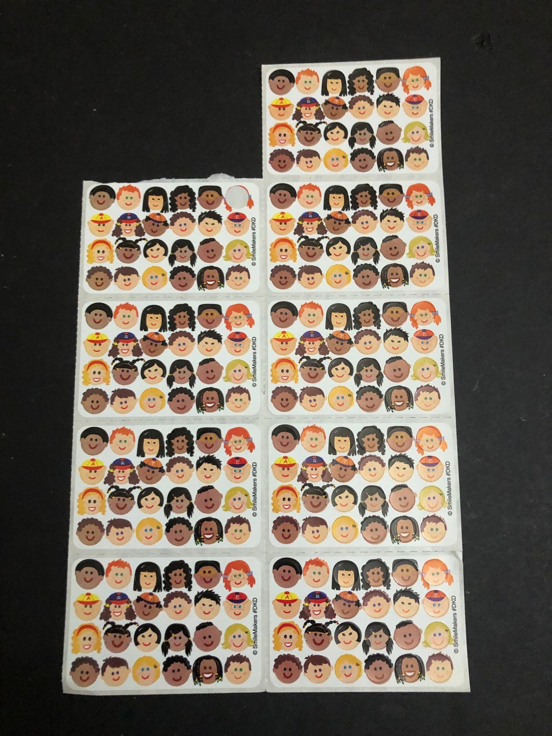 Vintage Smilemakers International Faces Mini Stickers Lot of 215 - Etsy