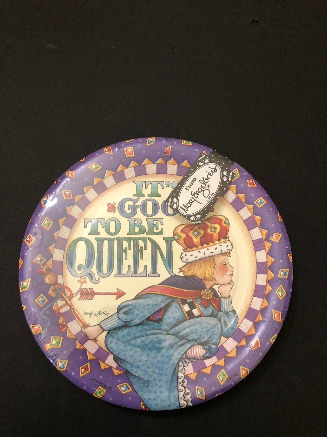 Lee Papers Mary Engelbreit It's Good to Be Queen 8" Paper Plates (8 ...