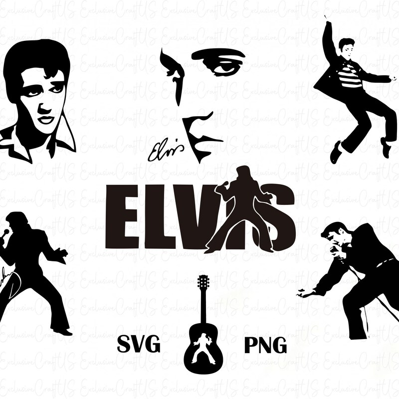 Elvis Presley Svg - Etsy