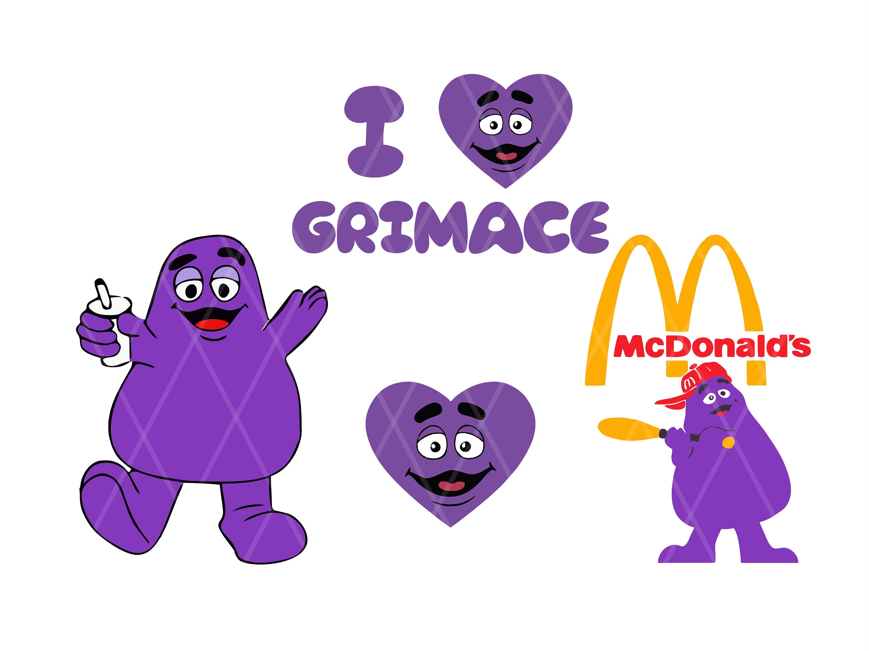 Mcdonalds Characters Purple